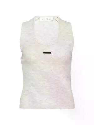 Fear Of God Logo-patch Ribbed Tank Top - Neutrals