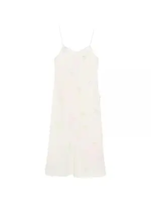 KINYAN LAM Butterfly Slip Dress - Neutrals