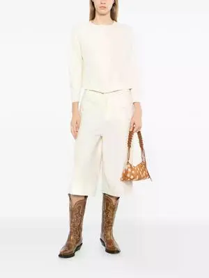 KINYAN LAM Hand-embroidered Cropped Trousers