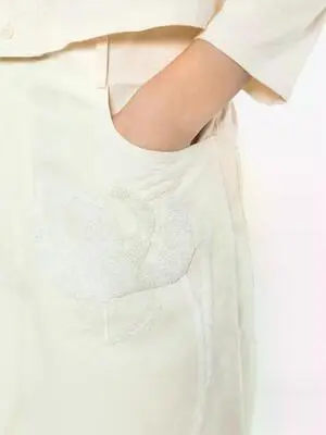 KINYAN LAM Hand-embroidered Cropped Trousers