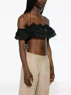 Ermanno Scervino Ruffled Halterneck Top
