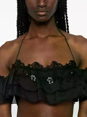 Ermanno Scervino Ruffled Halterneck Top