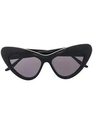 Gucci Interlocking Gg Cat-eye Sunglasses - Black