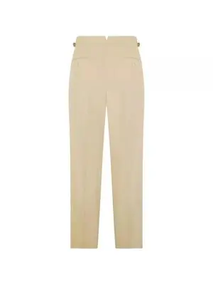 BOSS Pleated Straight-leg Trousers