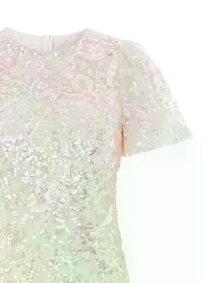 NEEDLE & THREAD Dancing Ribbon Sequin-embellished Maxi Dress