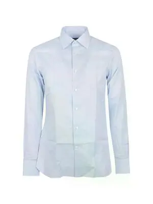 Zegna Micro-patterned Long-sleeve Shirt