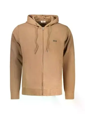 RIFLE Logo-print Zip-up Hoodie - Neutrals