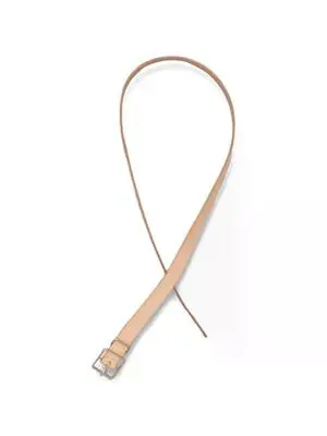 STILL BY HAND Buckle Leather Belt - Neutrals