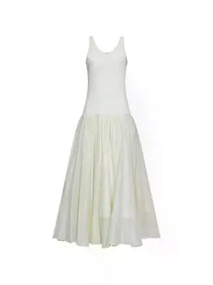 Co Name' Layered Maxi Dress - Neutrals