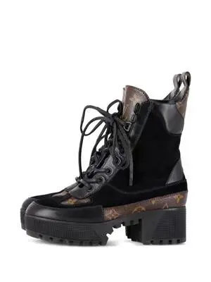 LOUIS VUITTON Laureate Monogram Boots