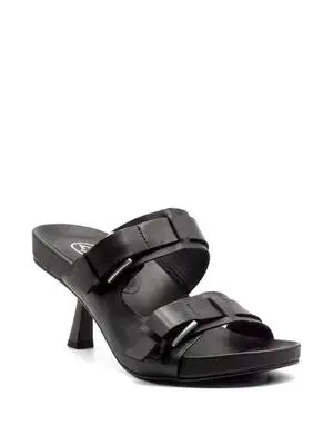 Ash Jakarta Buckled Leather Sandals - Black