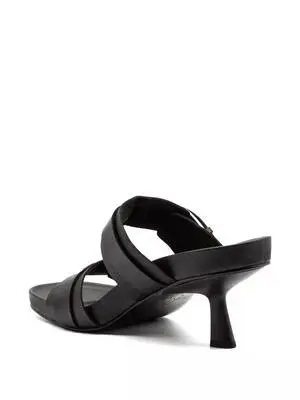 Ash Jakarta Buckled Leather Sandals - Black