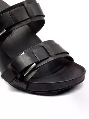 Ash Jakarta Buckled Leather Sandals - Black
