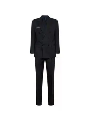 Kiton Double-breasted Virgin Wool Suit