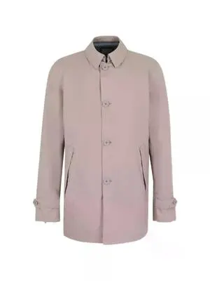 Herno Button-up Waterproof Coat - Neutrals