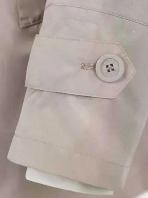 Herno Button-up Waterproof Coat - Neutrals