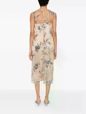 OTTOD'AME Sequin-embellished Midi Dress
