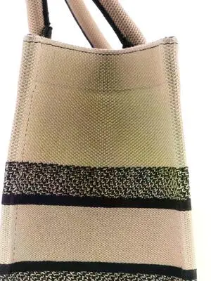 Dior Miss Book Embroidered Canvas Medium Tote Bag - Neutrals