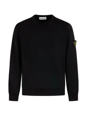 Stone Island Logo-badge Sweatshirt - Black