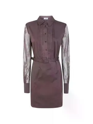 BLUGIRL Lace-panel Pintuck Dress