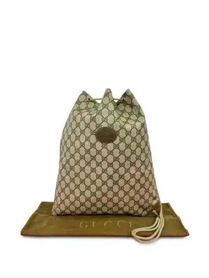 Gucci Gg Supreme Drawstring Backpack
