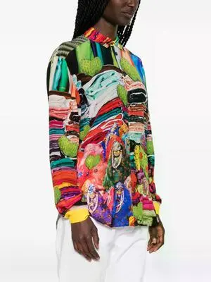 The Artistylist Cactus Print Long Sleeve Shirt