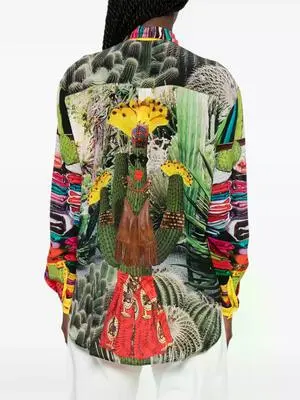 The Artistylist Cactus Print Long Sleeve Shirt