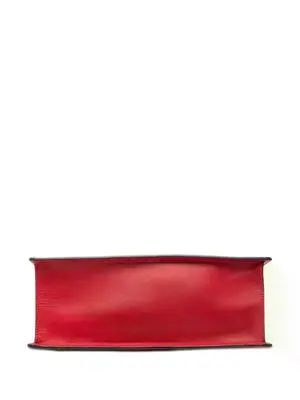 Gucci Medium Leather Sylvie Top Handle Satchel - Red