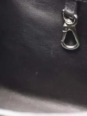 LOUIS VUITTON 2016 Leather Blossom Capucines Pm Satchel - Black