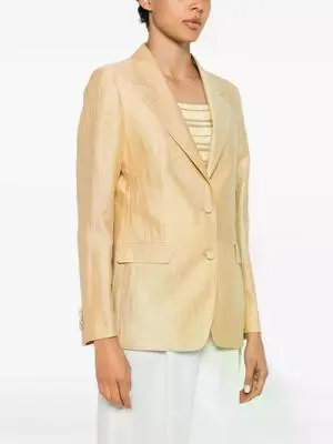 Tagliatore Single-breasted Slub-texture Blazer