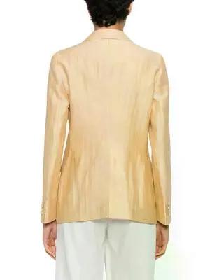 Tagliatore Single-breasted Slub-texture Blazer