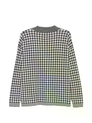ORIGINAL VINTAGE Gingham-pattern Cardigan