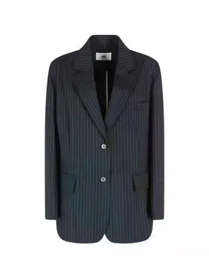 SOLOTRE Pinstriped Blazer