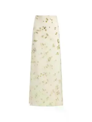 Altuzarra Ankle Length Petal-print Skirt - White