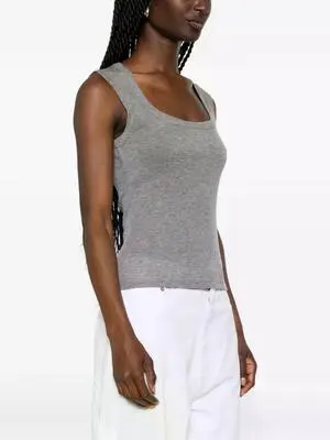 SAMSOE SAMSOE Ribbed-knit Tank Top