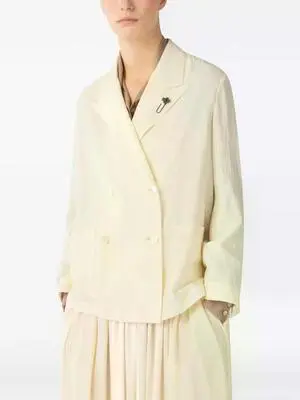 LARDINI Double-breasted Deconstructed Blazer