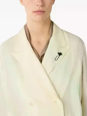 LARDINI Double-breasted Deconstructed Blazer