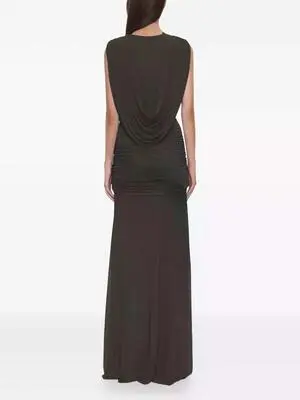 Christopher Esber Draped Maxi Dress - Brown