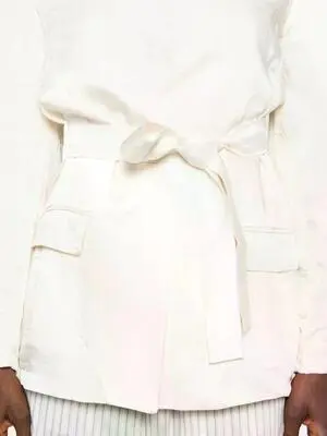 MONOCHROME Belted Satin-finish Jacket