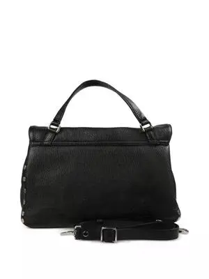 ZANELLATO Leather Tote Bag With Twist-lock Fastening - Black