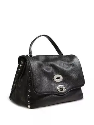 ZANELLATO Leather Tote Bag With Twist-lock Fastening - Black