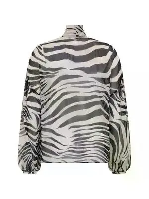 Max Mara Zebra-print Blouse