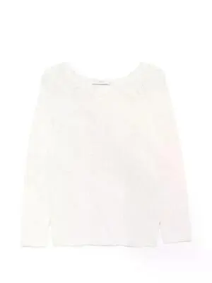 DUNST Open-knit Sweater - Neutrals