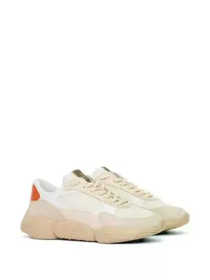 Valentino Garavani Bubbleback Mesh And Suede Trainers - Neutrals