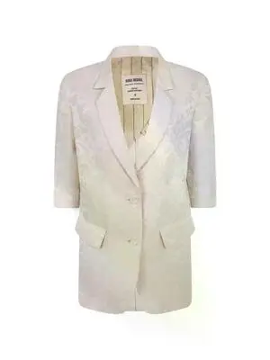UMA WANG Damask-pattern Linen Jacket