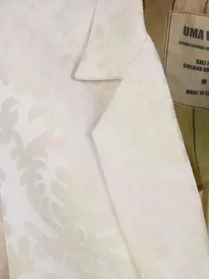 UMA WANG Damask-pattern Linen Jacket