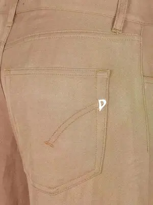 DONDUP Logo-plaque Wide-leg Jeans - Neutrals