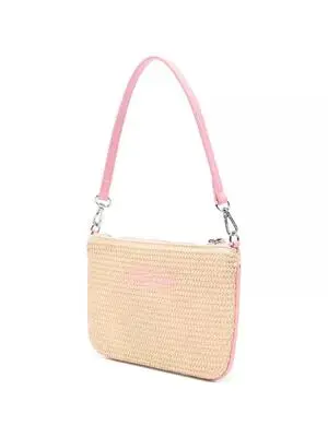 MC2 SAINT BARTH Embroidered Raffia Tote Bag
