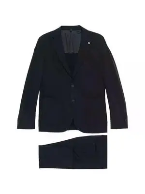 L.B.M. 1911 Single-breasted Notch-lapel Suit - Blue