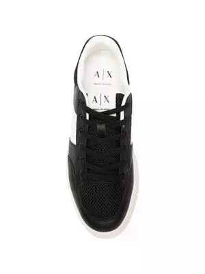 Armani Exchange Logo-print Leather Sneakers
